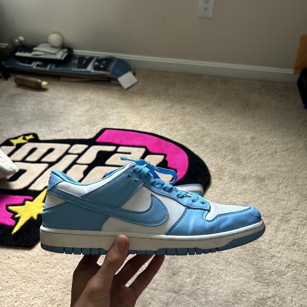 (rep) Nike Dunk SB blue panda university blue size... - Depop