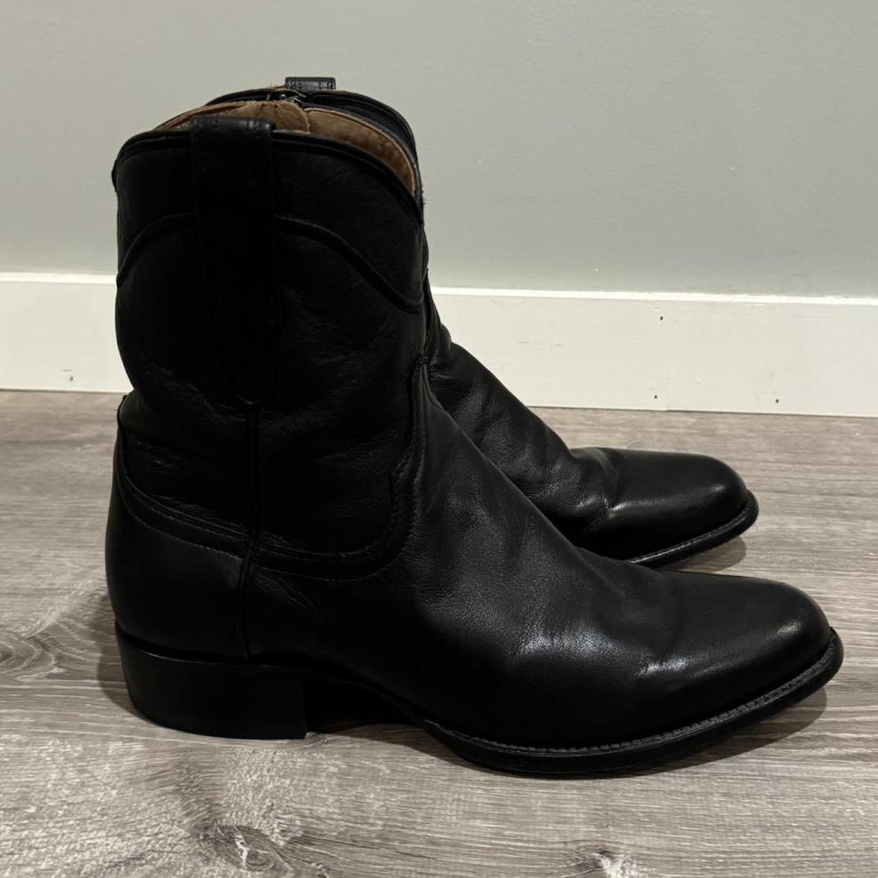 Tecovas dean zip up cowboy boot Color-midnight Great... - Depop