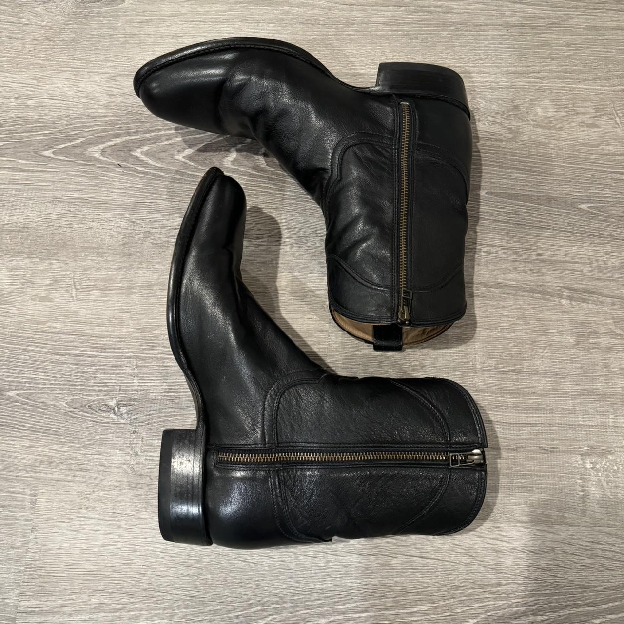 Tecovas dean zip up cowboy boot Color-midnight Great... - Depop