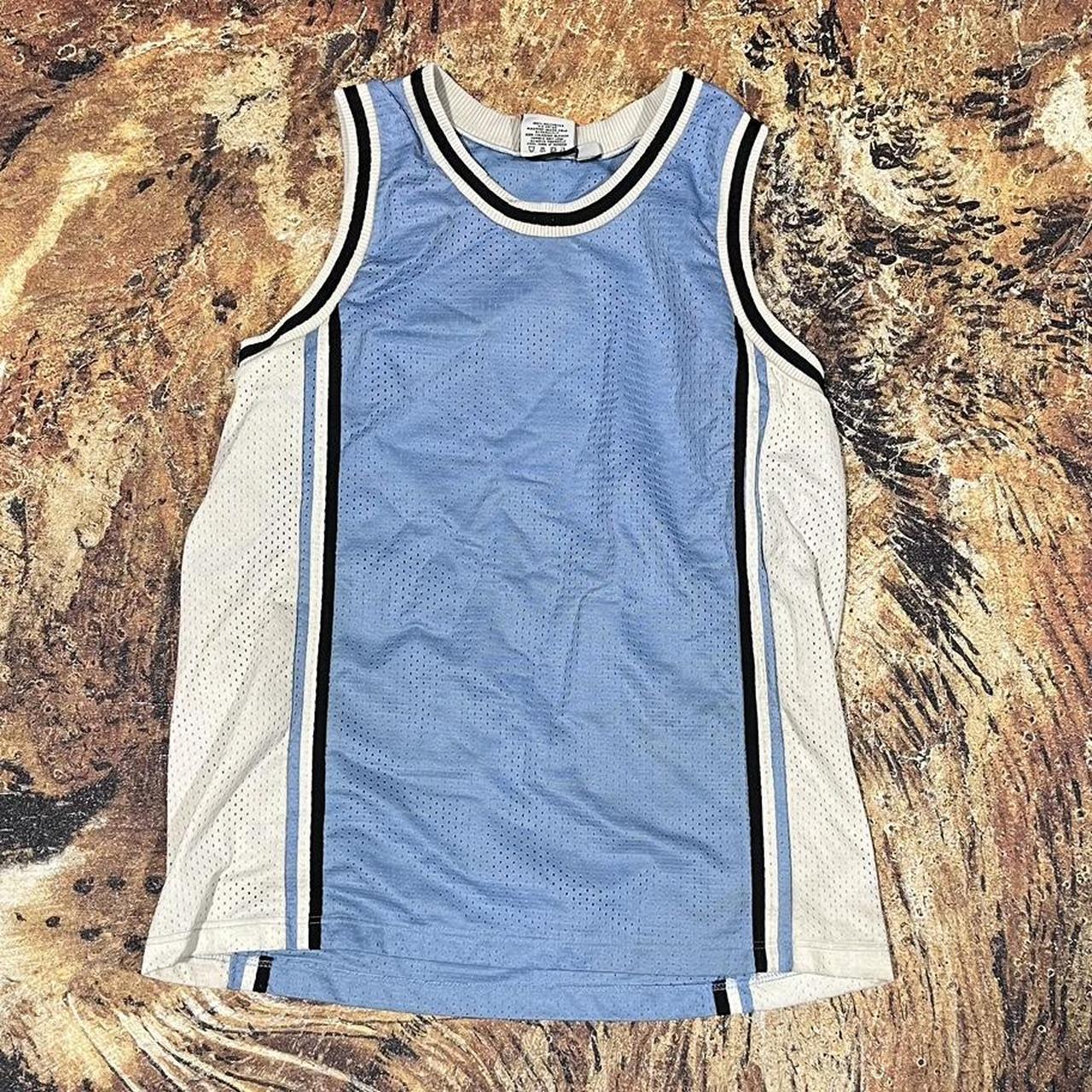 Vintage UNC Colorway Basketball Jersey Large... - Depop