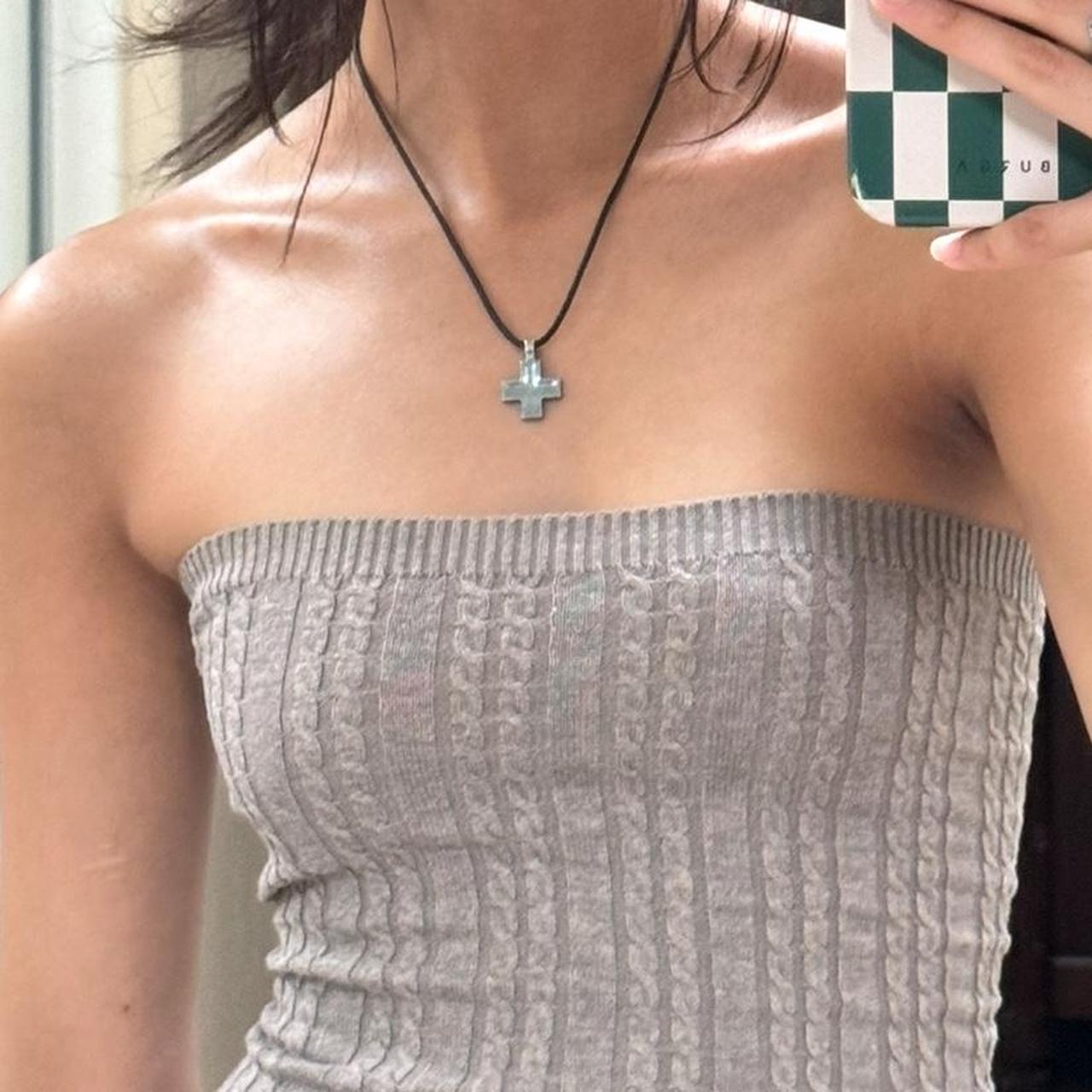 diy tube top (for smaller chests bc this tops is... | Depop