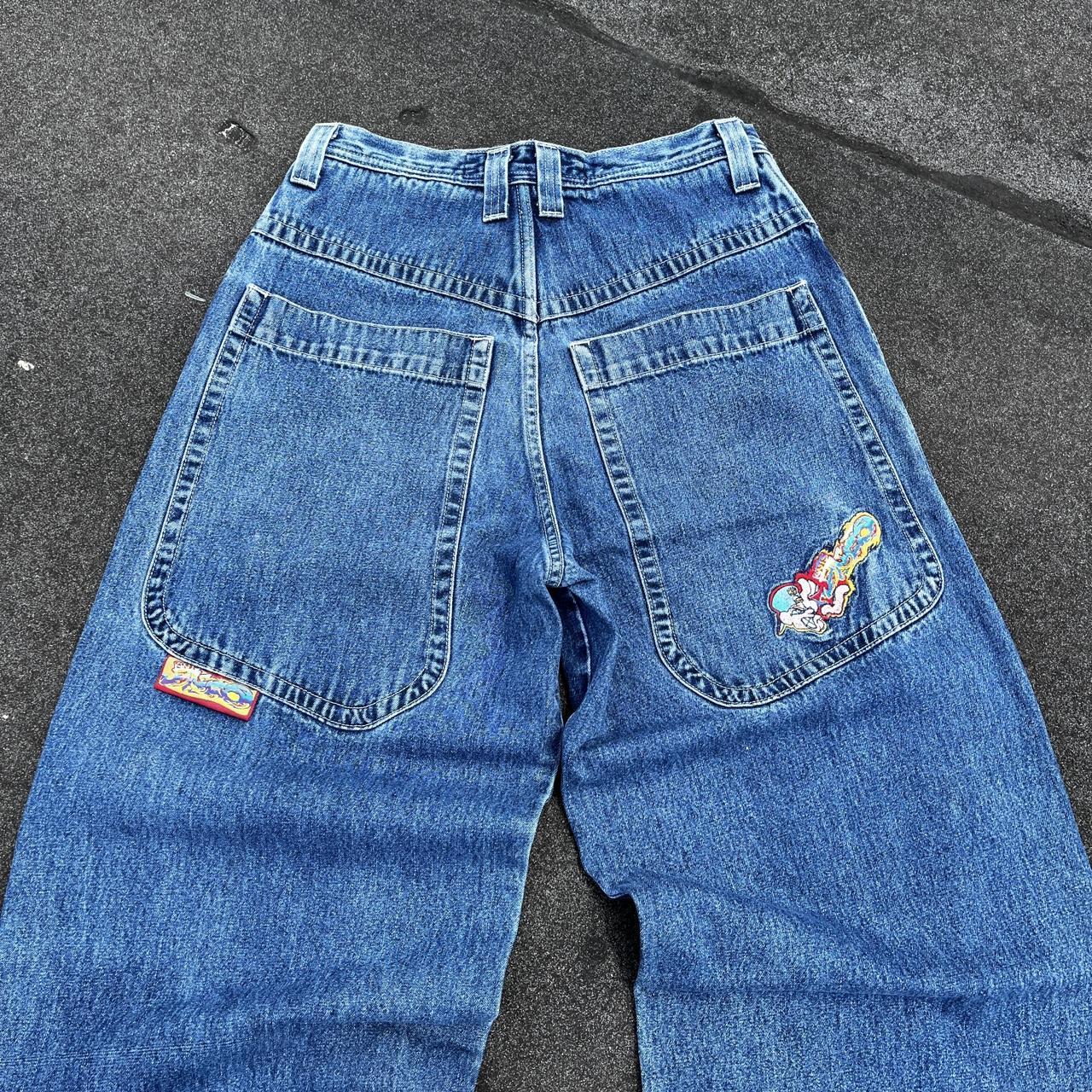 Vintage Wide Leg JNCO “Wizard” jeans Size 32 12.5”... | Depop