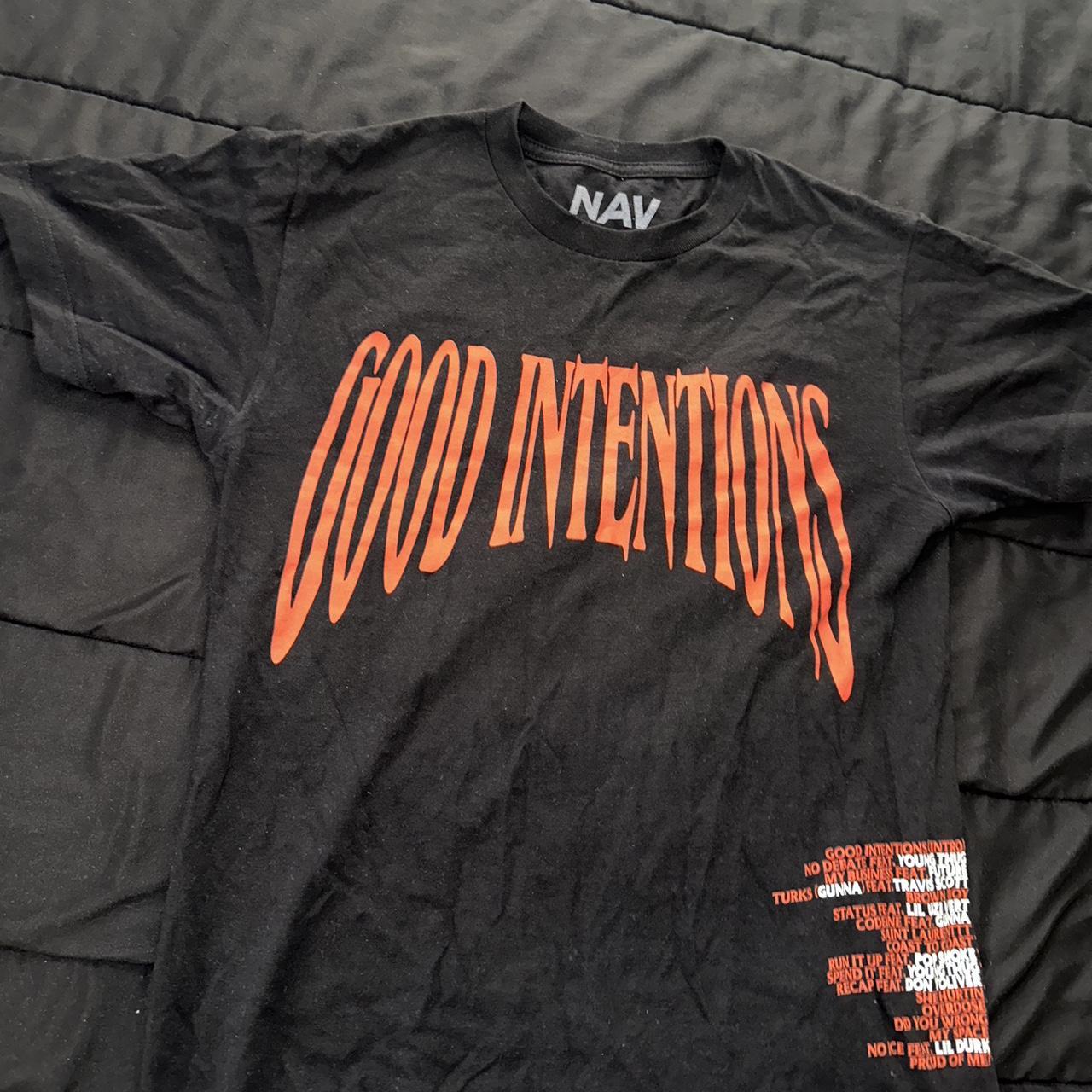 V Lone Nav collab tee - Depop