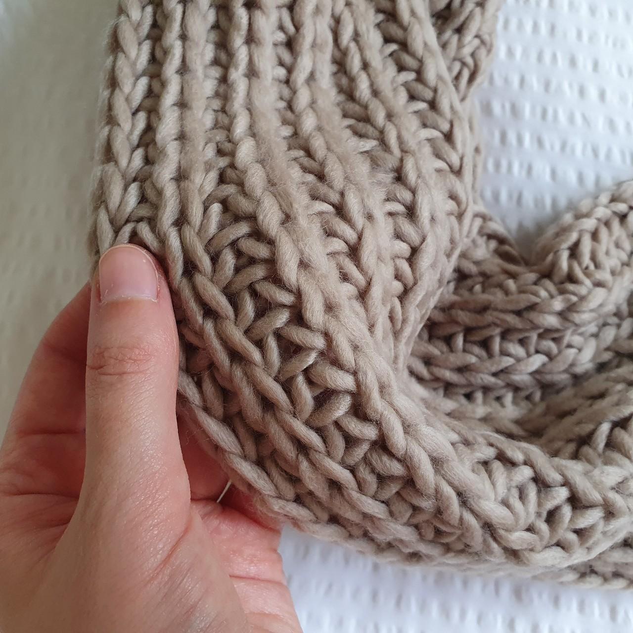 ️ The fluffiest, big knit snood 📦 Pick-up Homebush... - Depop