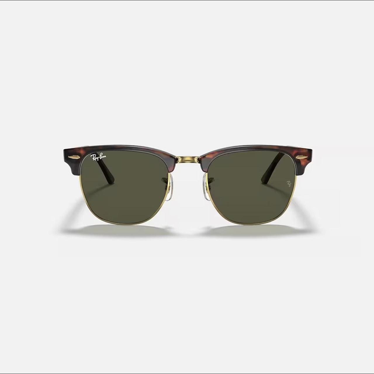 Rayban clubmaster wayfarer Tortoise shell green... - Depop