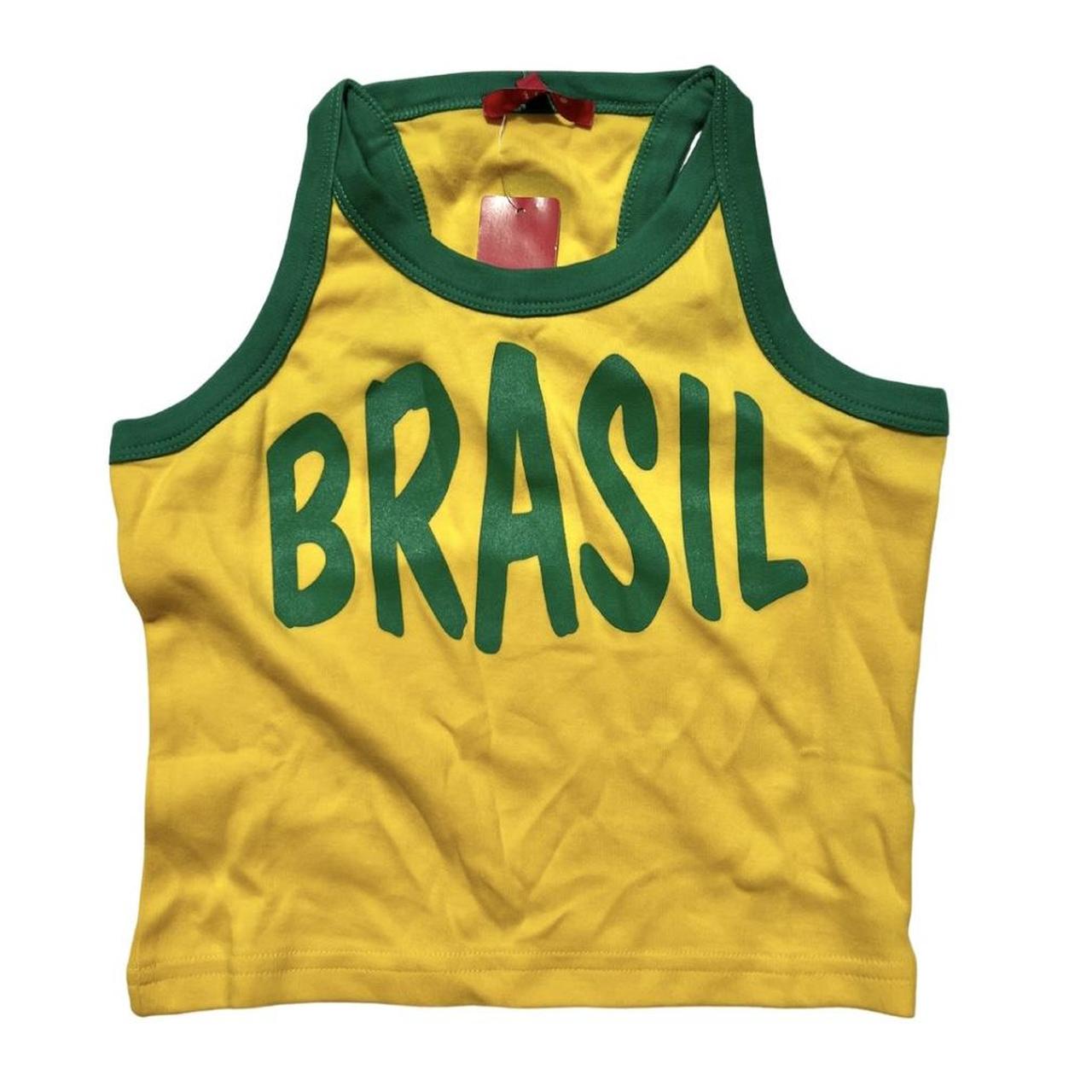 vintage Brasil tank top ♡ Y2K 90s deadstock... - Depop