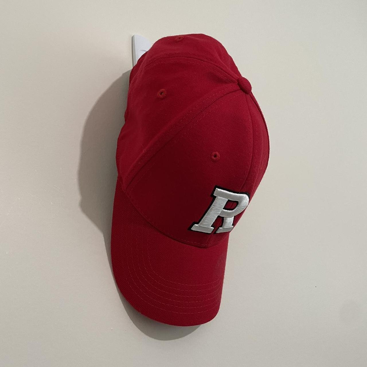 Rutgers University Red Fitted Hat Tagged size says... - Depop