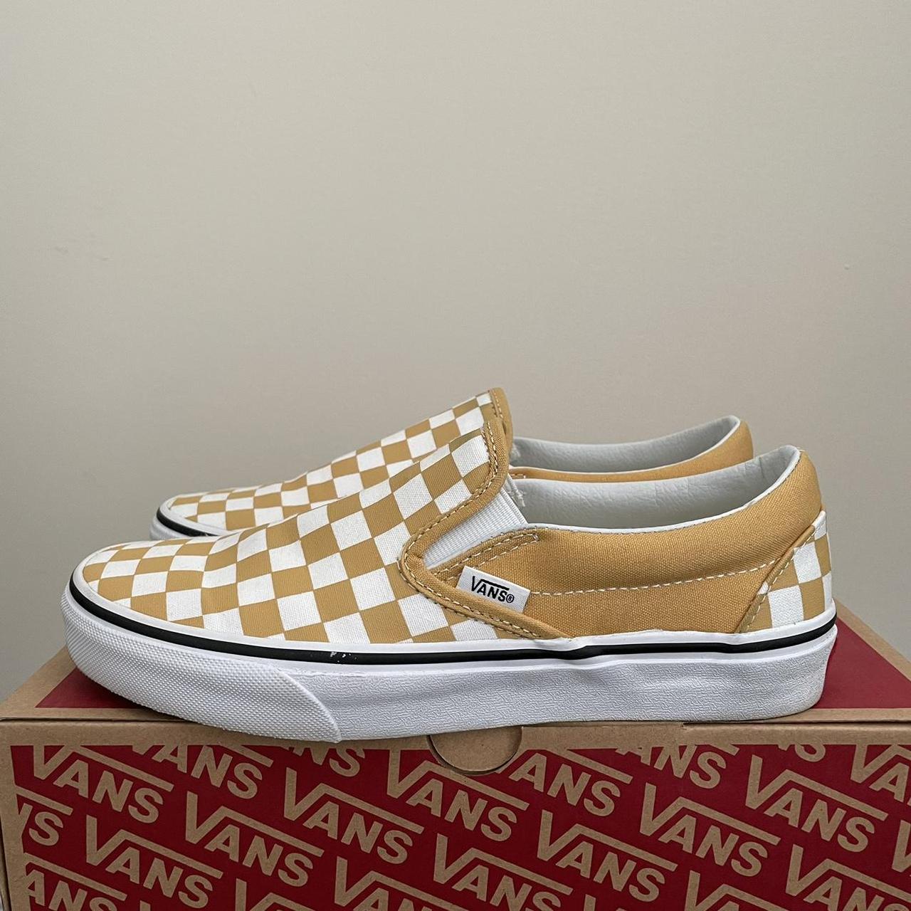 Vans Checkered Classic Slip On Shoes Women's 8.5,... - Depop
