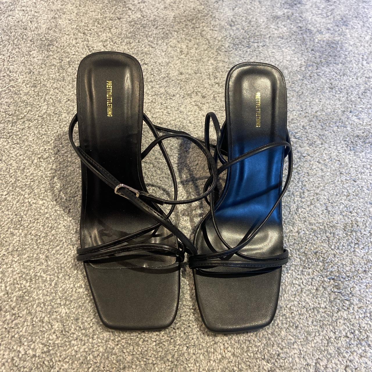 PRETTYLITTLETHING black heels🖤 Never been worn -... - Depop