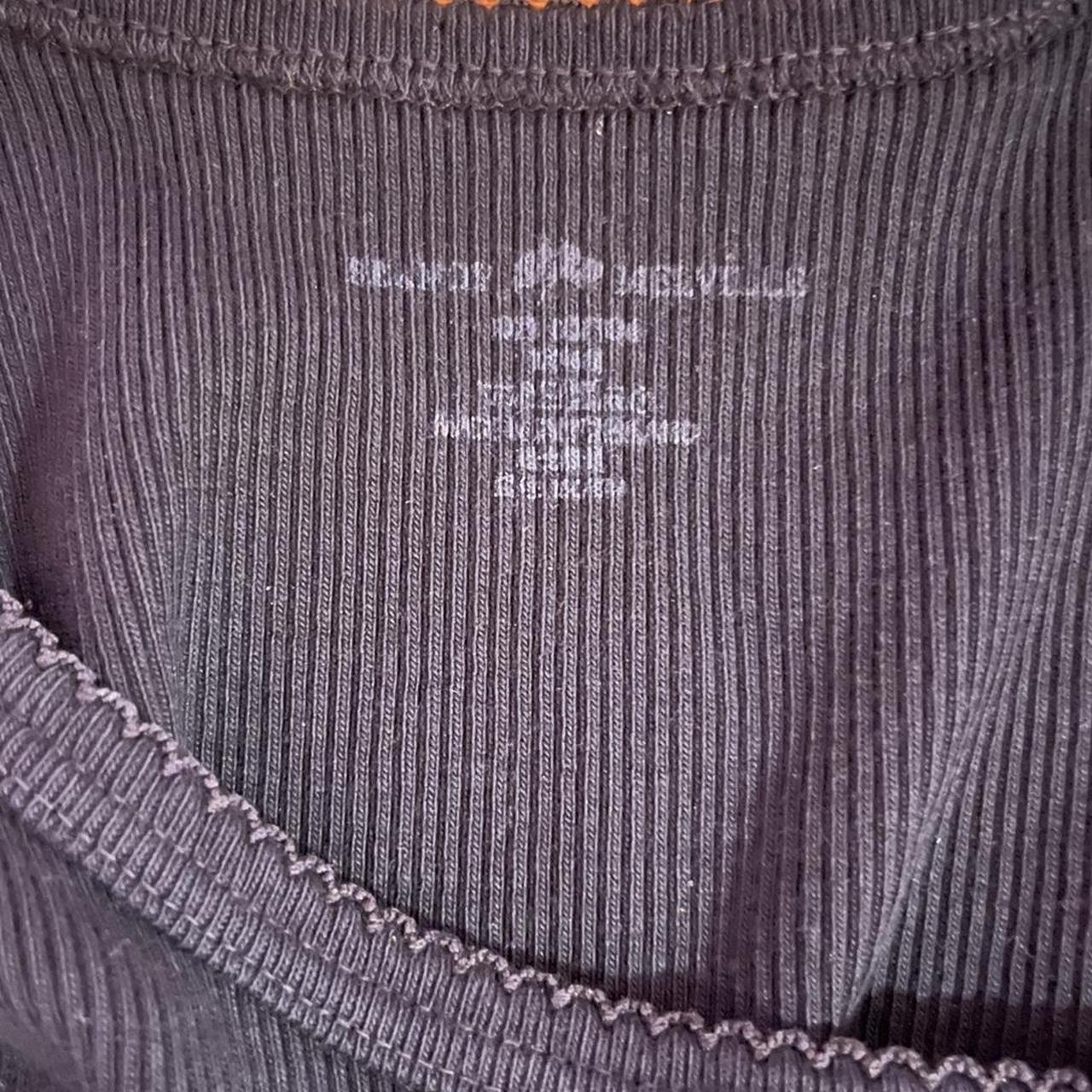 Brandy Melville navy blue tank top with details //... - Depop