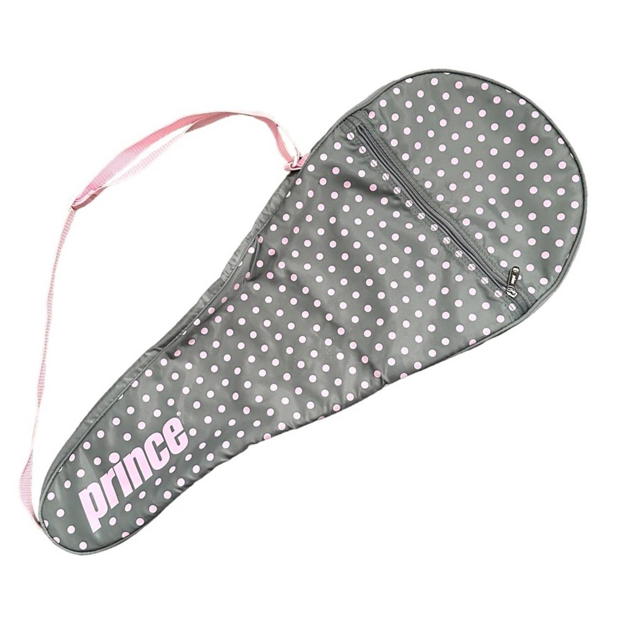 Prince Polka Dot Gray Pink Tennis Racket Case Very... - Depop