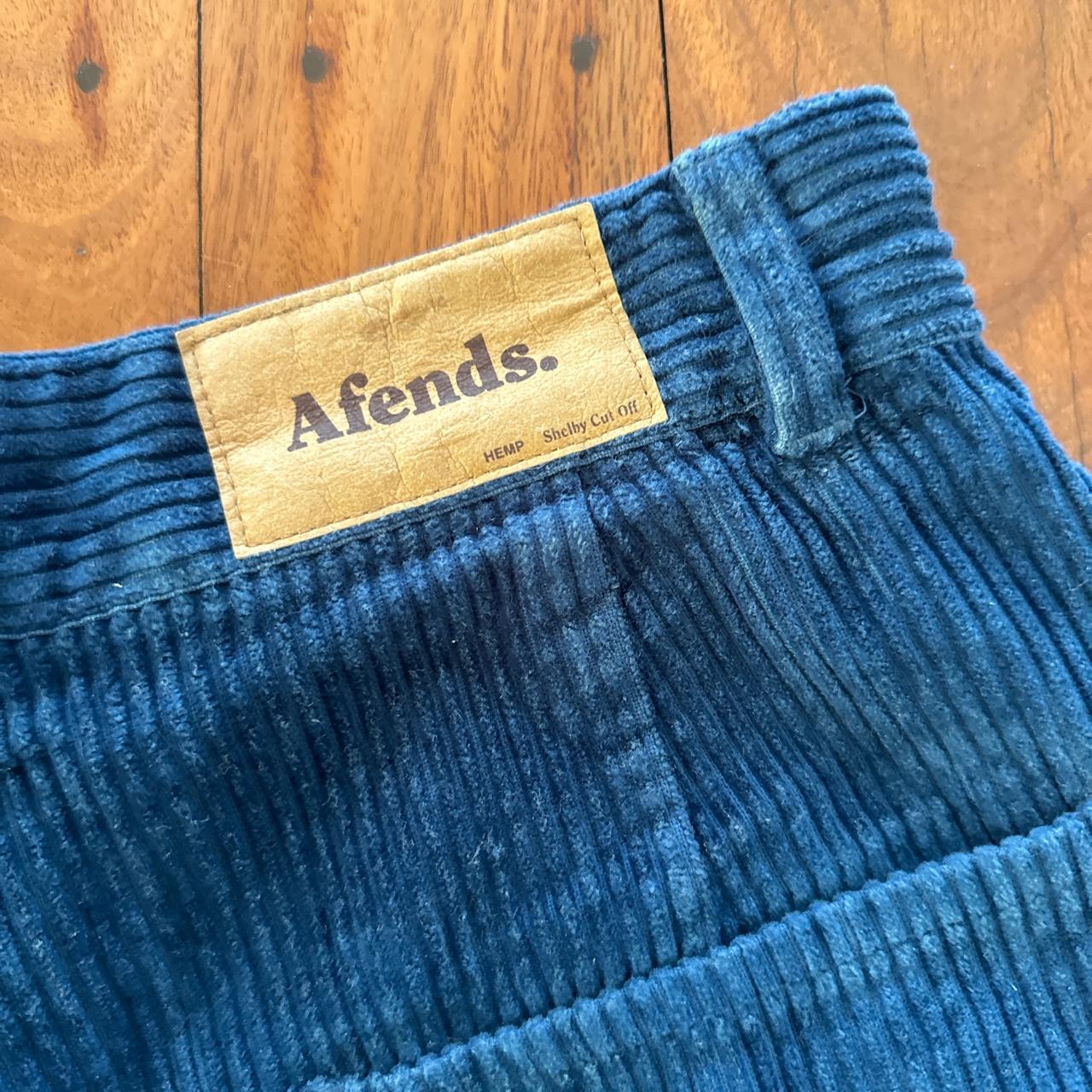 Afends Shelby blue corduroy shorts Hemp Size 28... - Depop