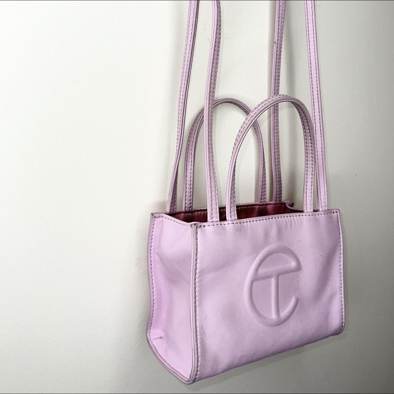 BUBBLE GUM PINK MINI TELFAR BAG 100% AUTHENTIC,... - Depop