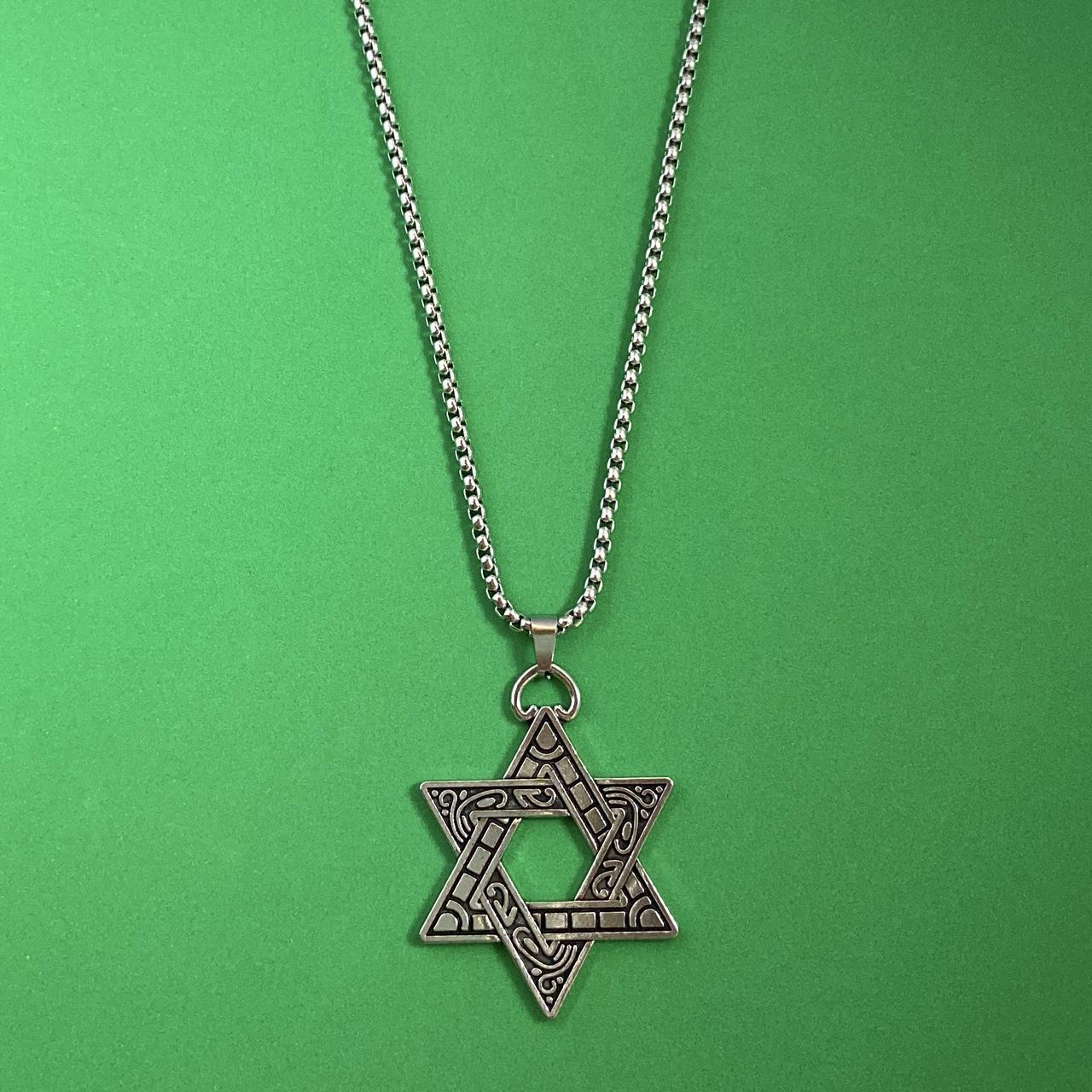 (FREE SHIPPING)Titanium Steel Six Point Star Pendant... - Depop