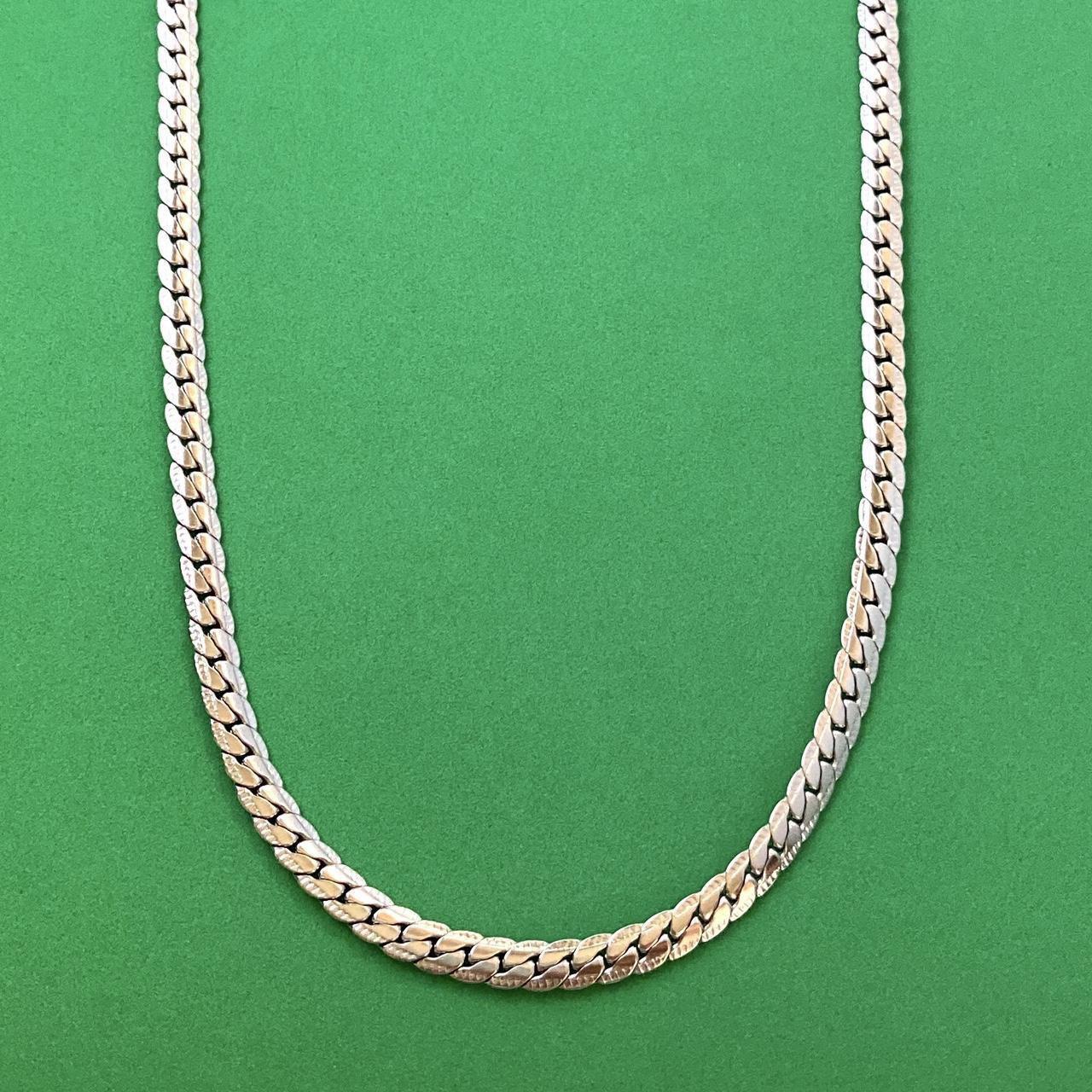 Snake Chain Link Chain Necklace for Men... - Depop