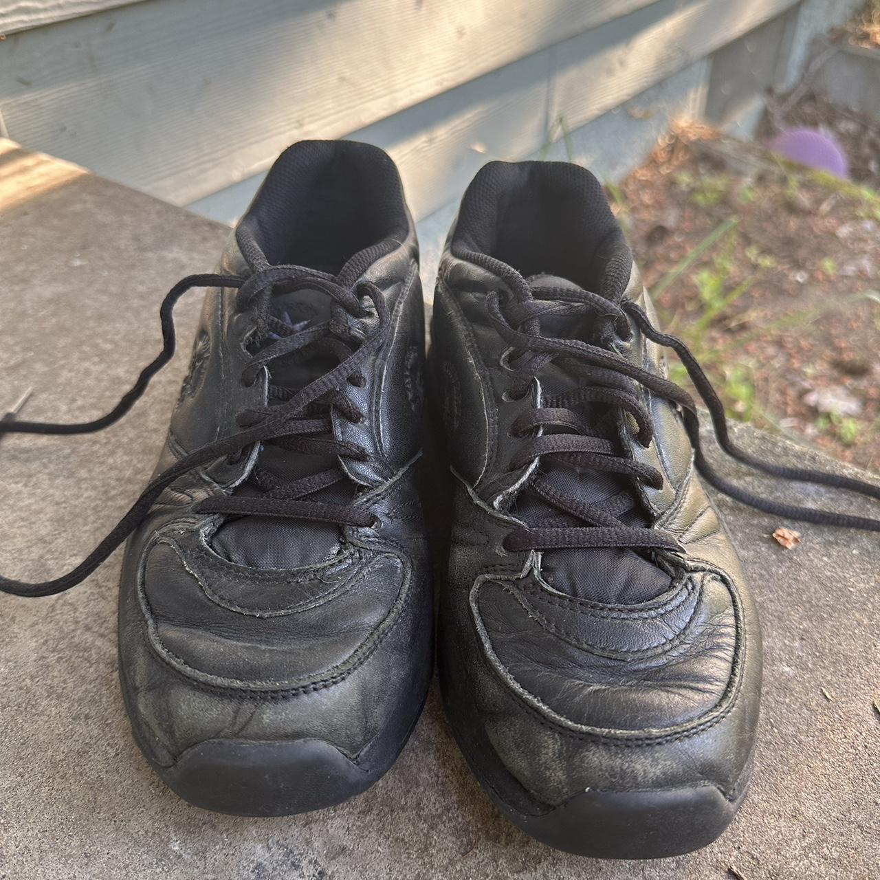 Black Converse All Star work shoes - Depop