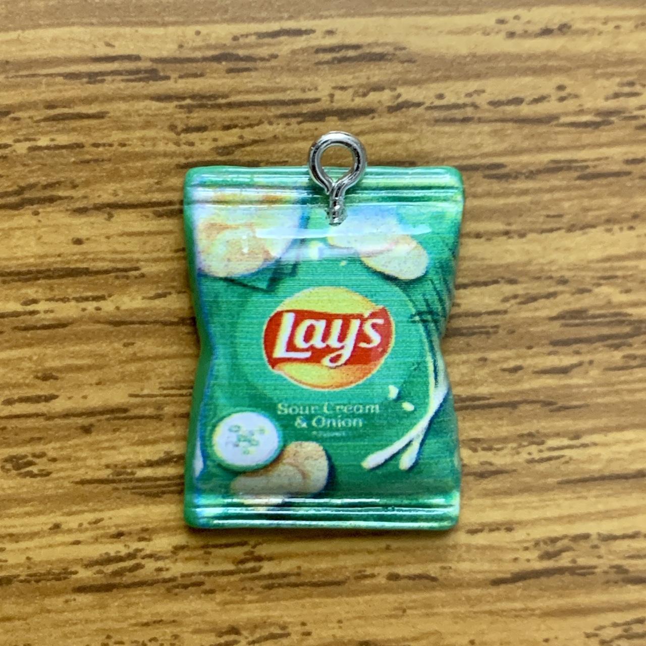 Lay’s Chips Charm Pendant • New • Never Used • Good... - Depop