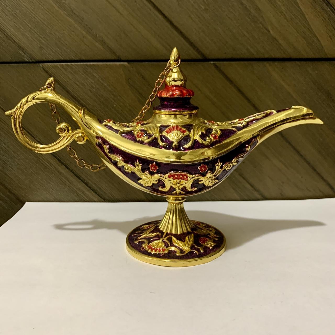 Gold And Purple Medium Genie Lamp • Brand New •... - Depop