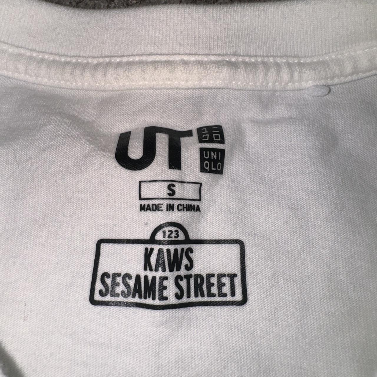 Kaws x Sesame Street Elmo Tee Size: Small Send... - Depop