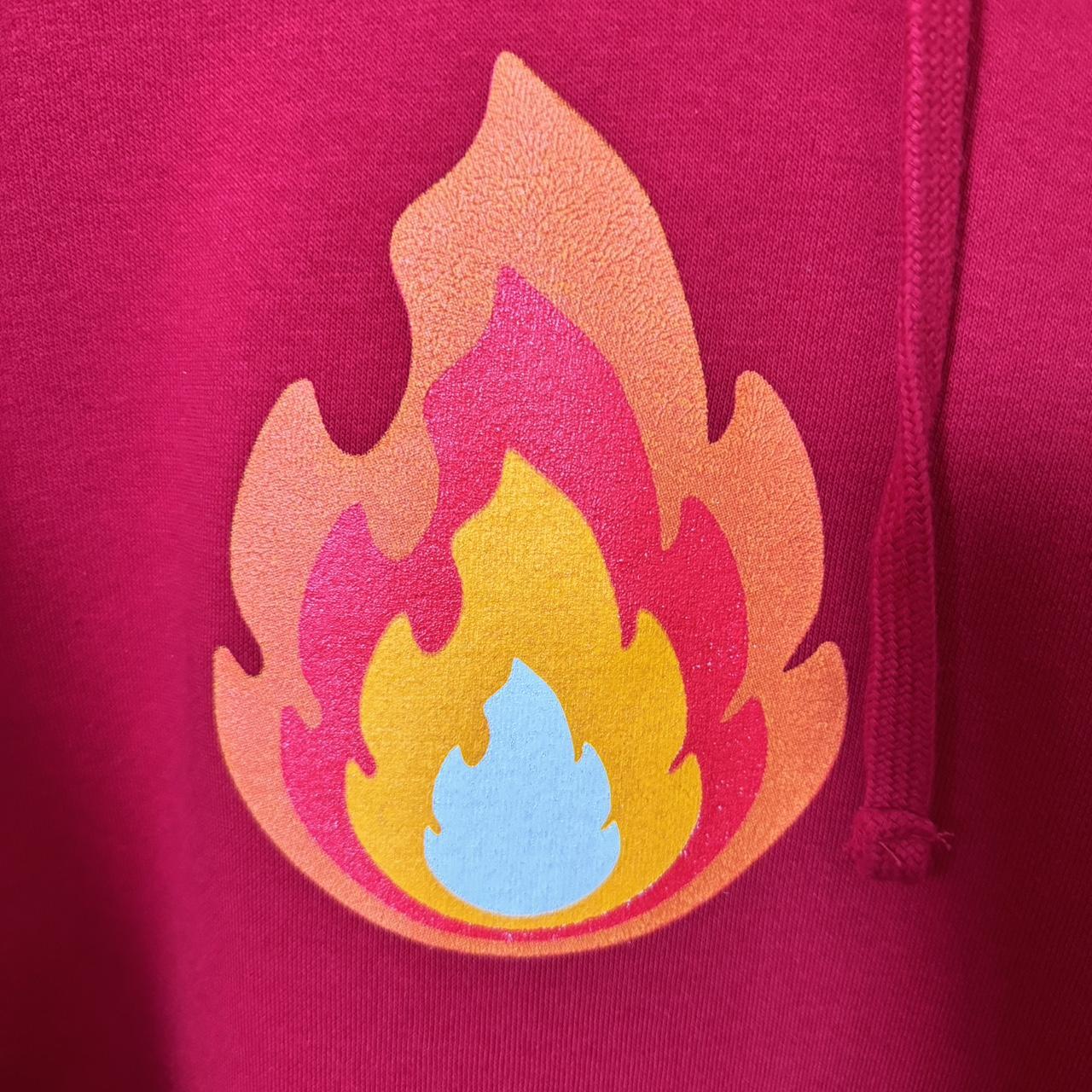 sapnap fire hoodie- size M- fits comfortably... - Depop