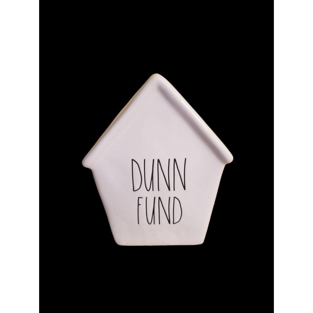 New Rae Dunn bank White with black lettering #Raedunn - Depop