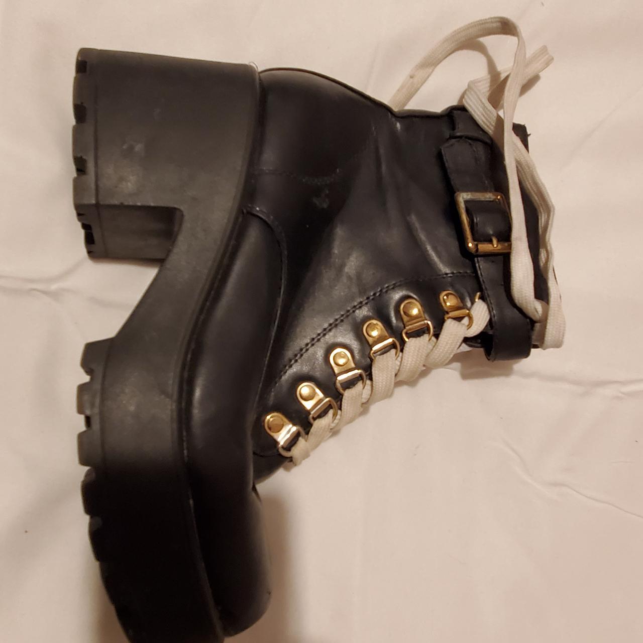 Koi shoes (fully vegan). Fake leather. Chunky boot,... - Depop