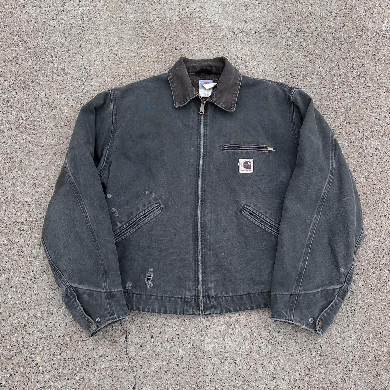 Faded Moss Green Detroit Carhartt jacket J97 MOS In... - Depop