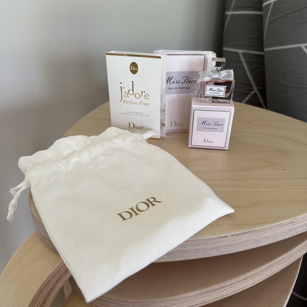 5ml miss Dior perfume + 2 sample perfumes one being... - Depop