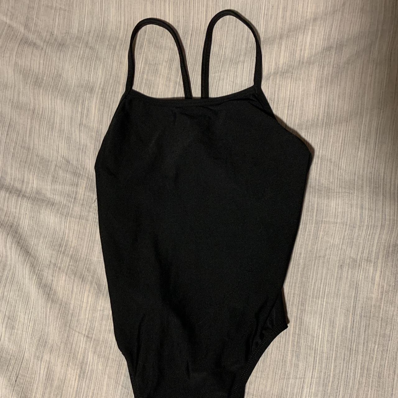 Jolyn black high leg one piece (size 28/ fits like... - Depop