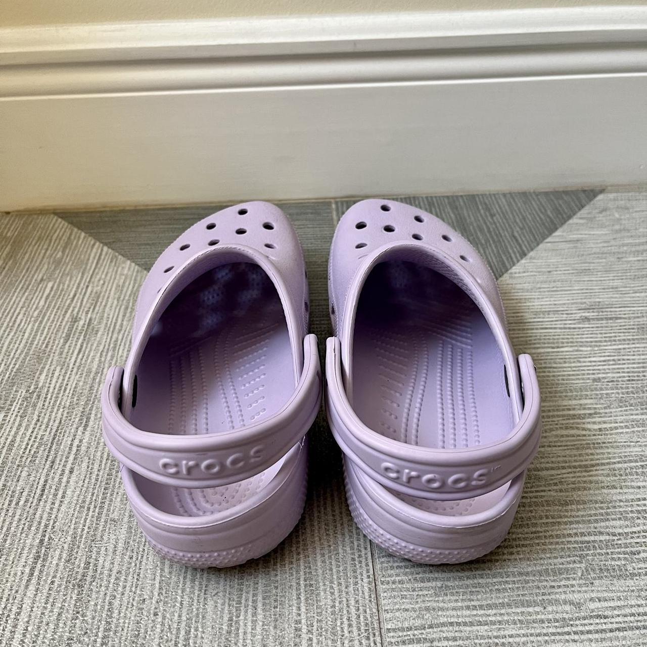 Crocs Women's Purple Sandals | Depop
