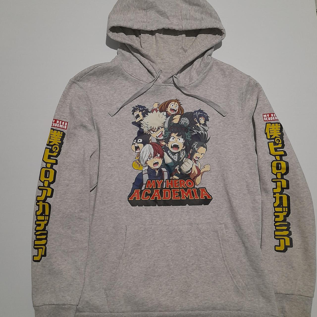 My Hero Academia Hoodie Size Large Grey #manga #mha - Depop