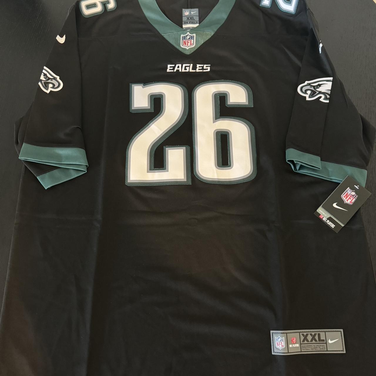 🚨SAQUON BARKLEY🚨 #26 Philadelphia Eagles black... - Depop