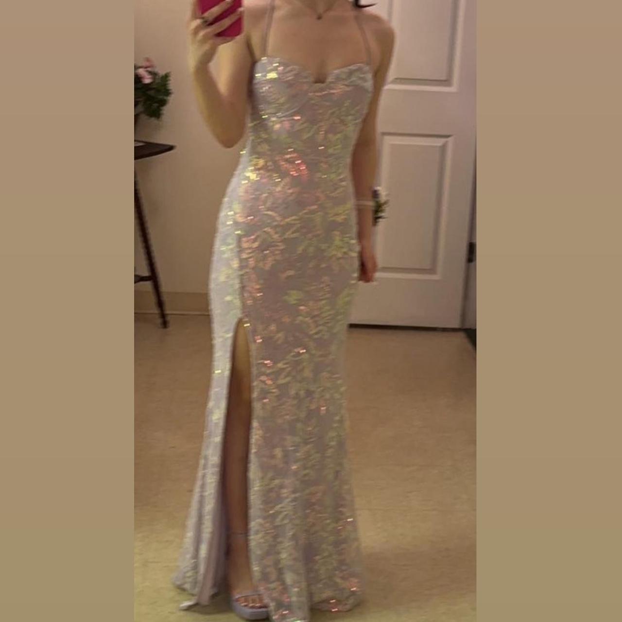 Purple Prom dress size small only wore once - Depop