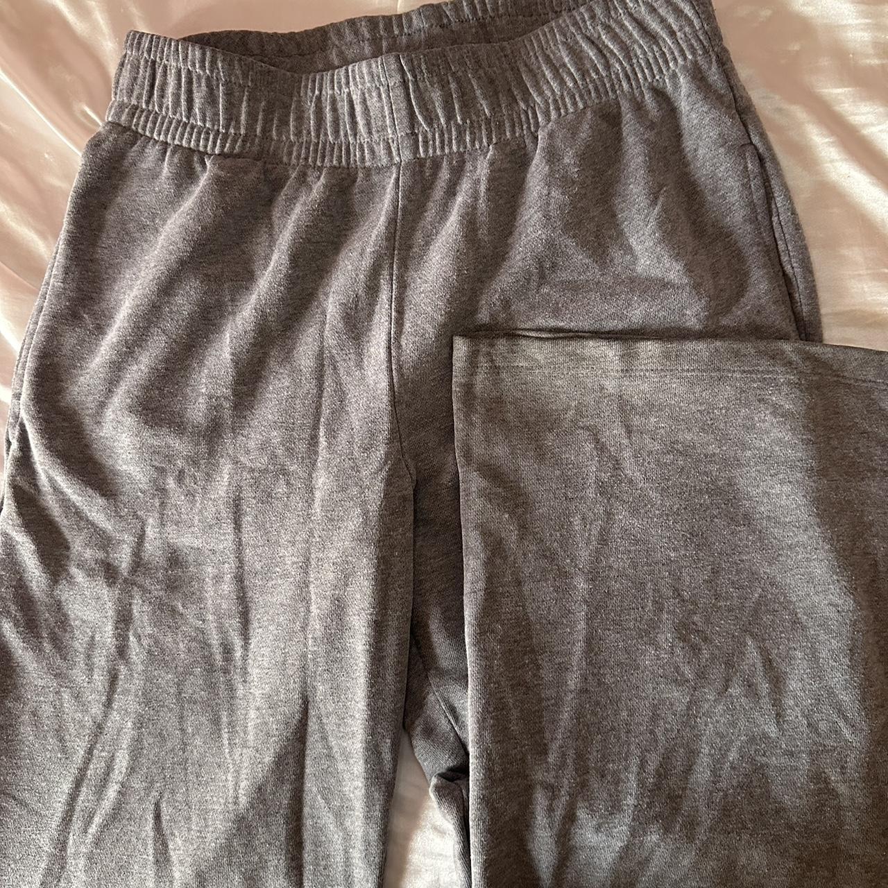 Target grey sweatpants flares. size small #target... - Depop