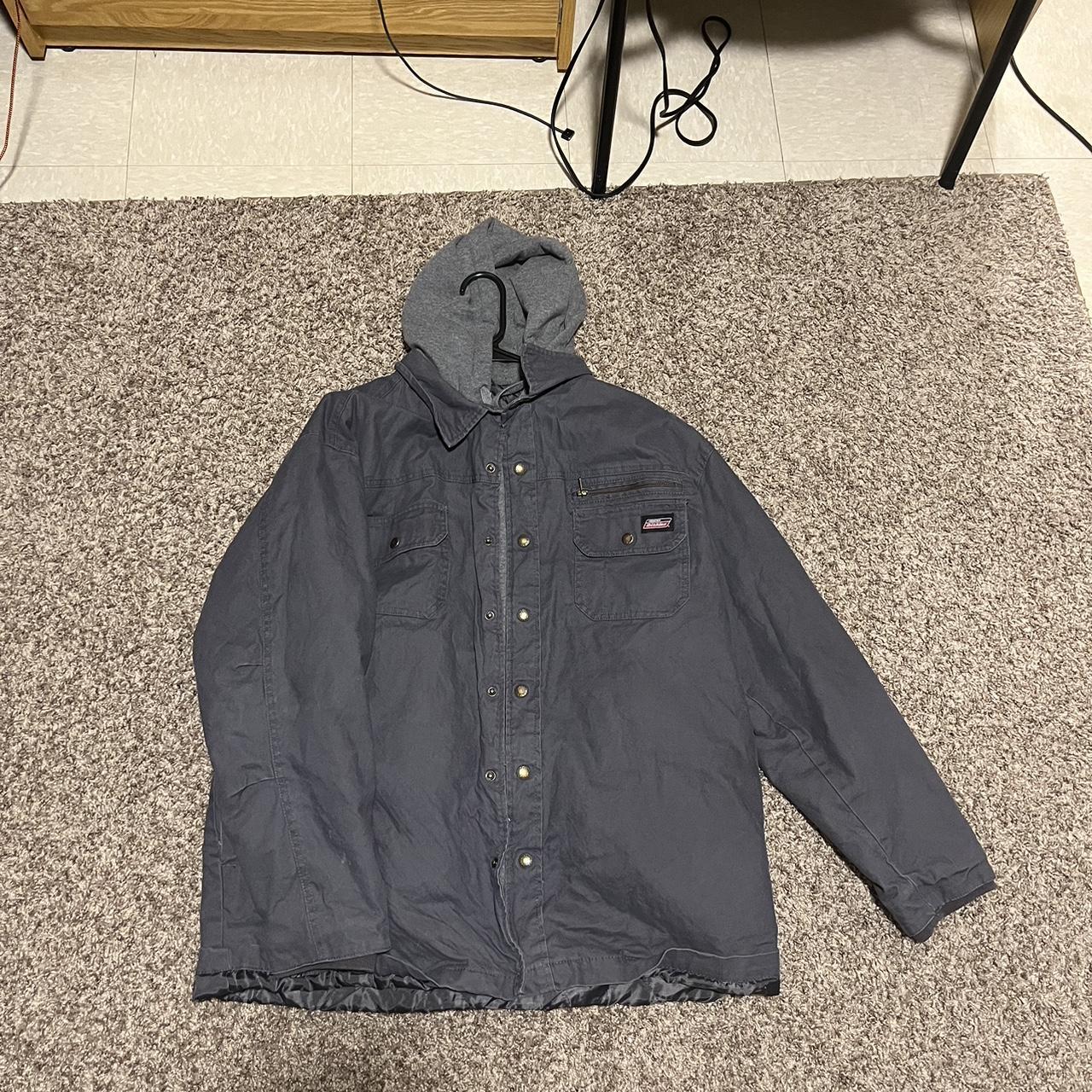Dickies Men's Grey Coat | Depop