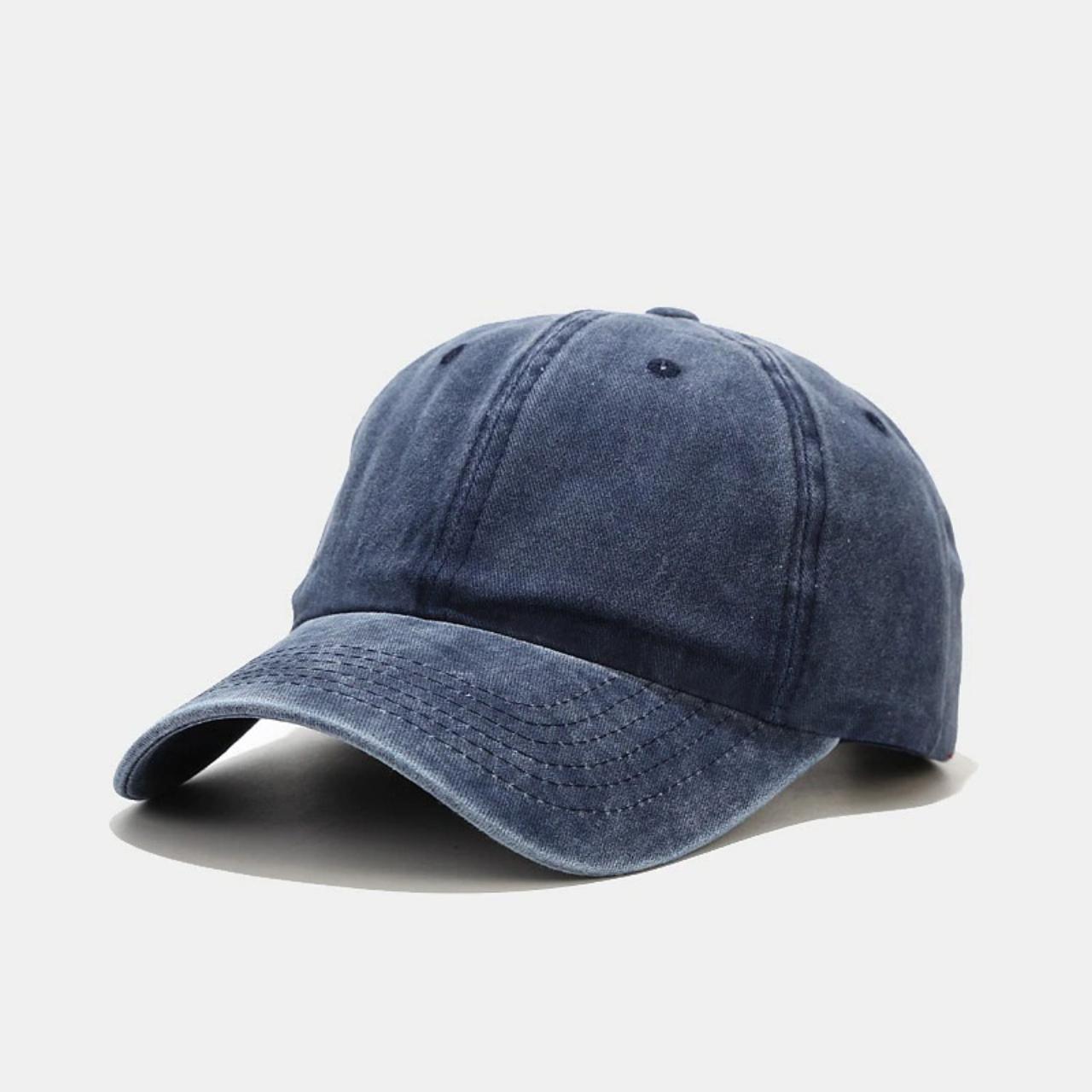 Cotton baseball cap snap back hat for summer sport... - Depop