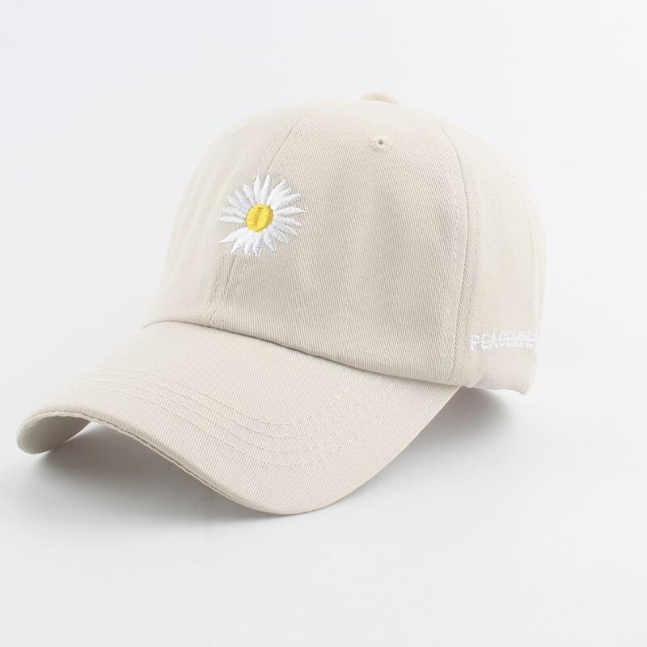 Cotton baseball cap snap back hat for summer sport... - Depop