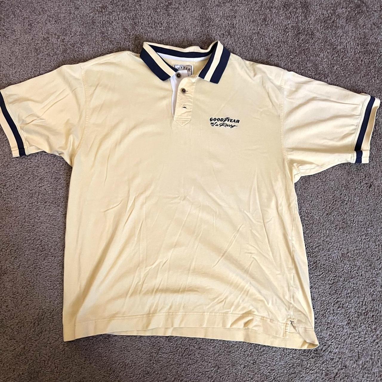 Goodyear #1 In Racing Embroidered Polo. Fits like... - Depop