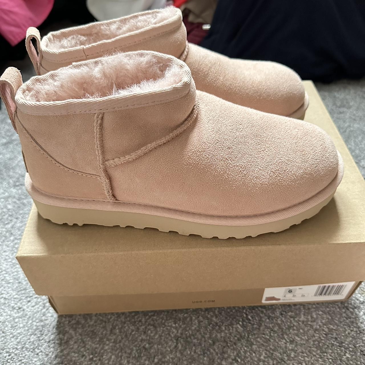 Cameo Rose Pink Ultra Mini Uggs. Size 4. Brand New!... - Depop