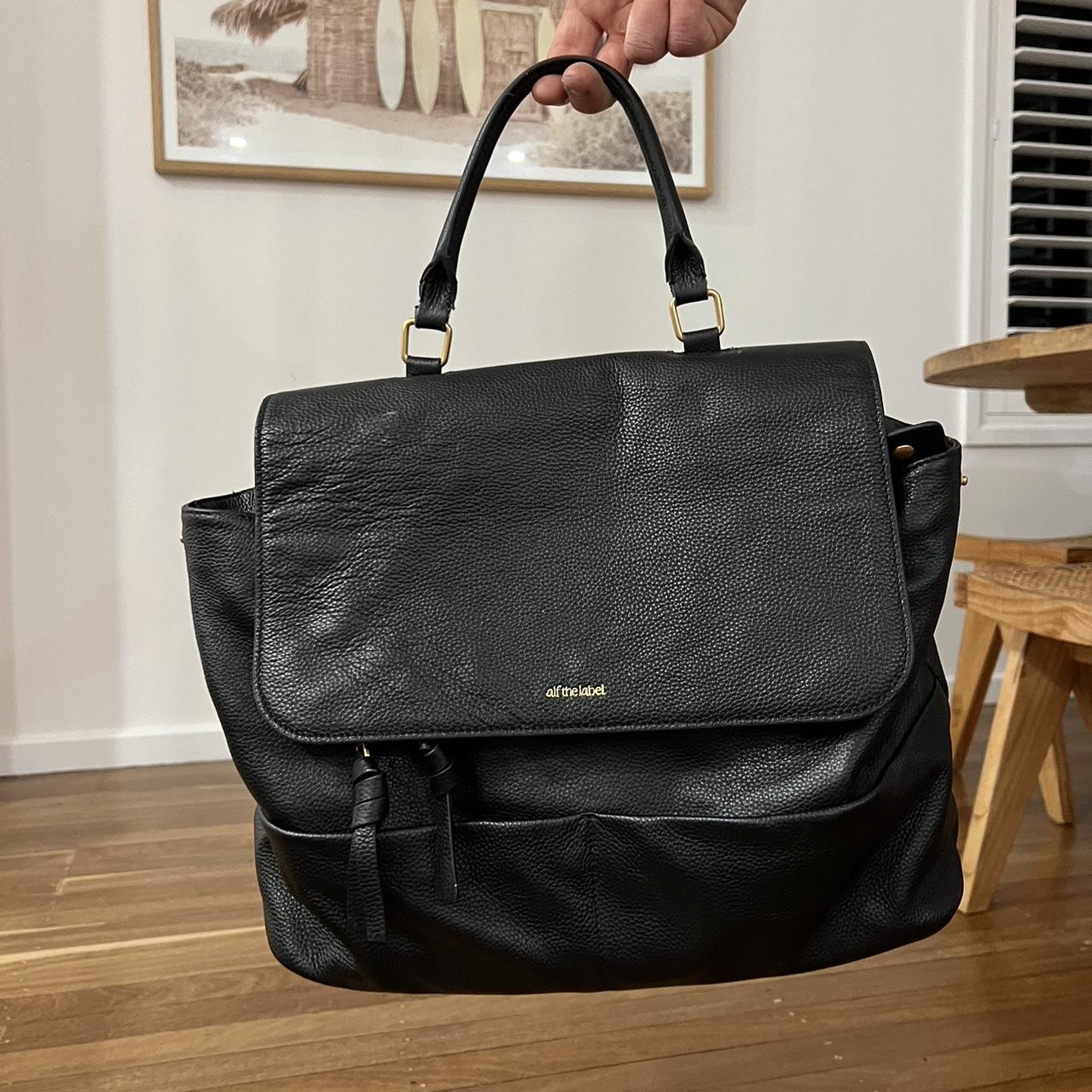 Alf the Label Nappy Bag - Luxe Ari - Black & Gold... - Depop