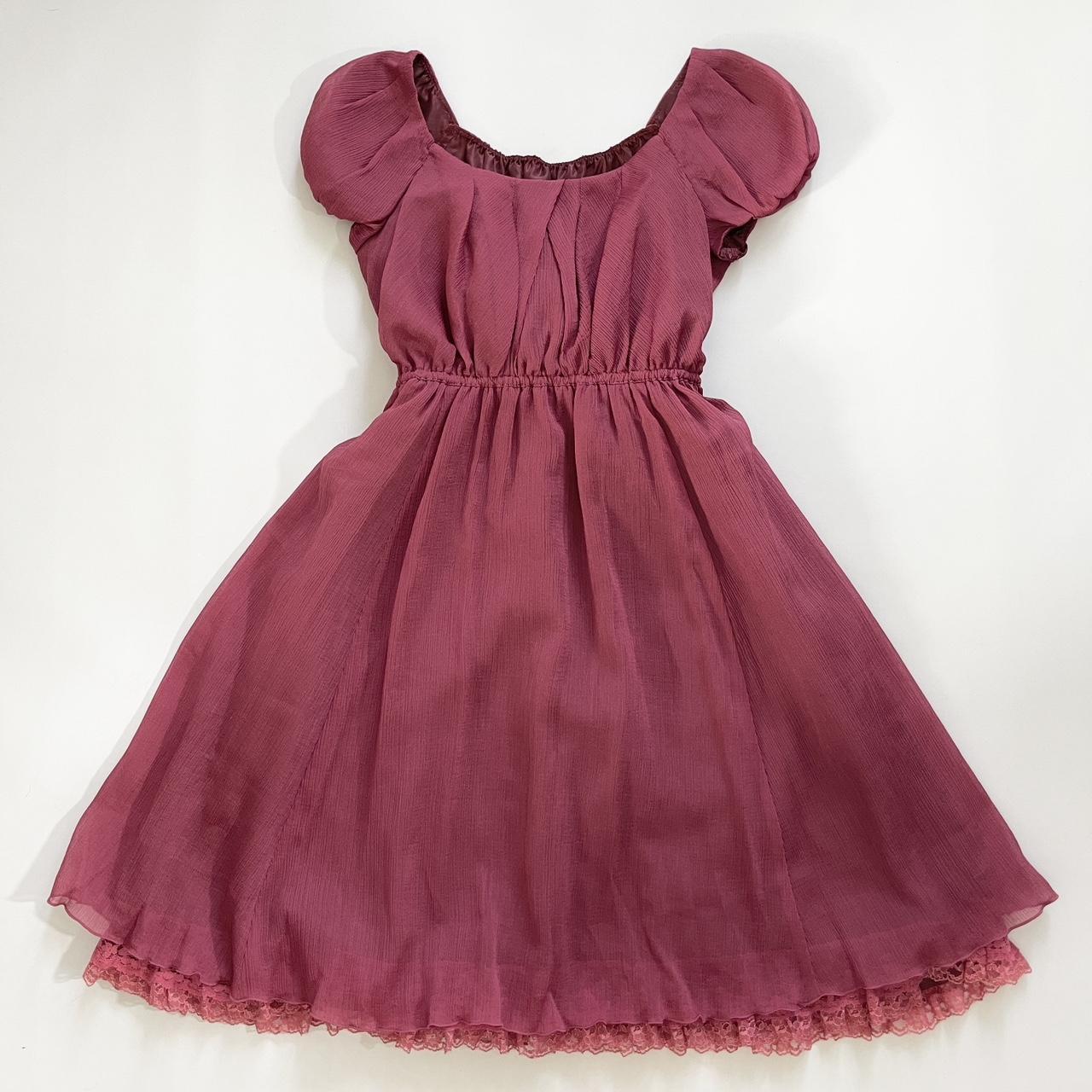 Lest Rose Babydoll Dress length 90cm; ptp 40cm;... - Depop