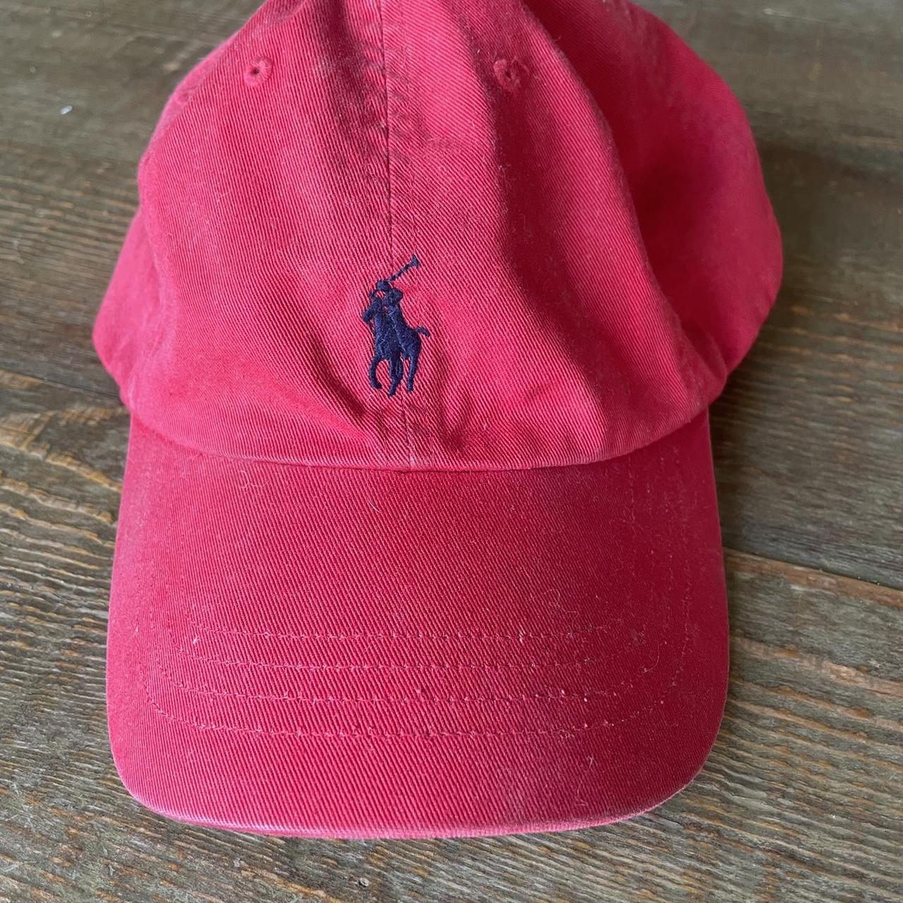 Red polo cap Worn but almost perfect condition OSFA... - Depop