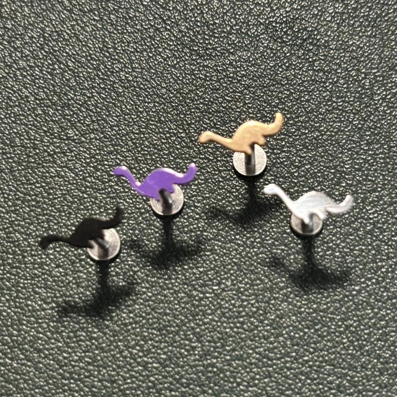14 gauge dinosaur studs. Perfect for larger ear... | Depop