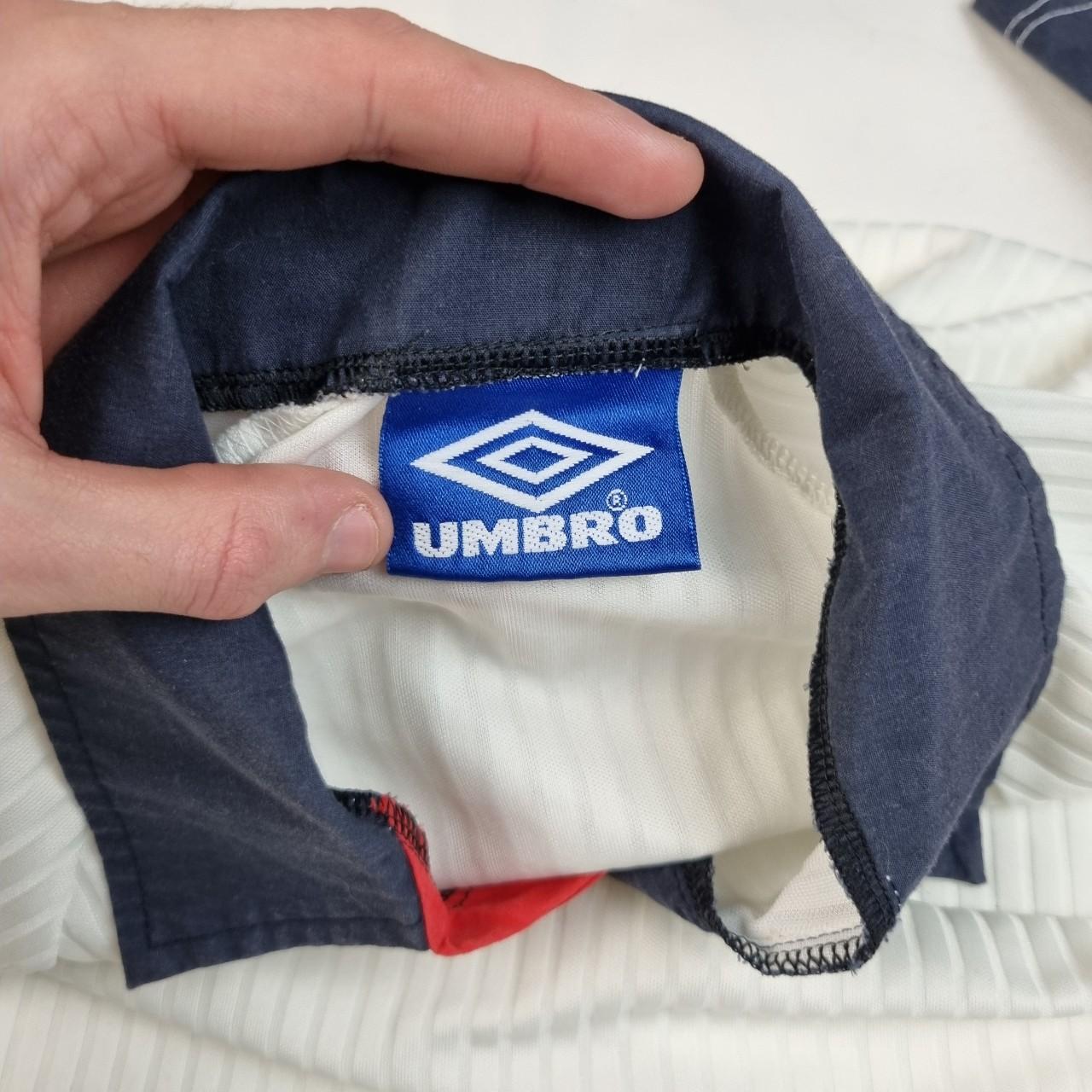 Men's Vintage England Umbro 1998 Home Football Shirt... - Depop