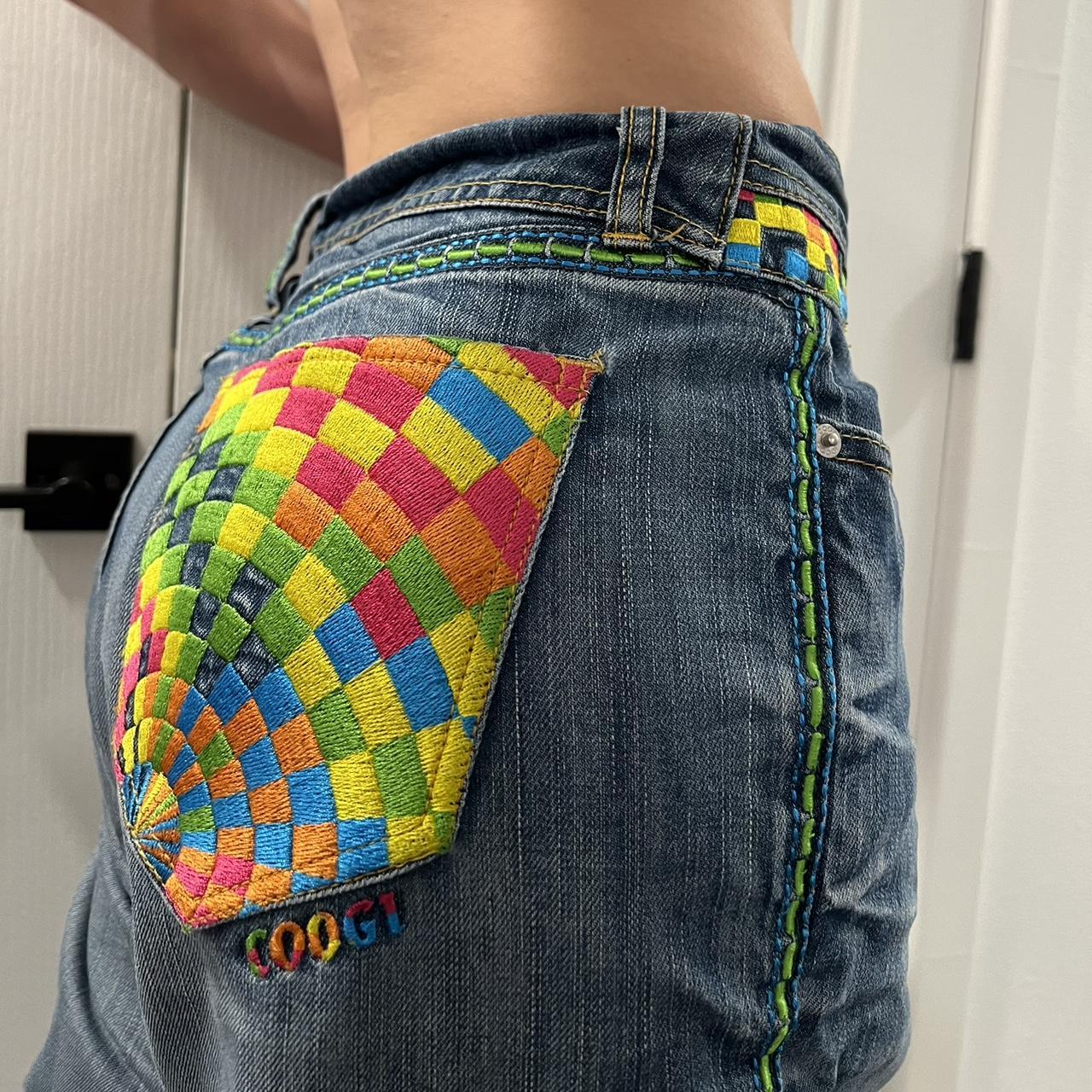 Cute Coogi Jeans with embroidery Open to offers... - Depop