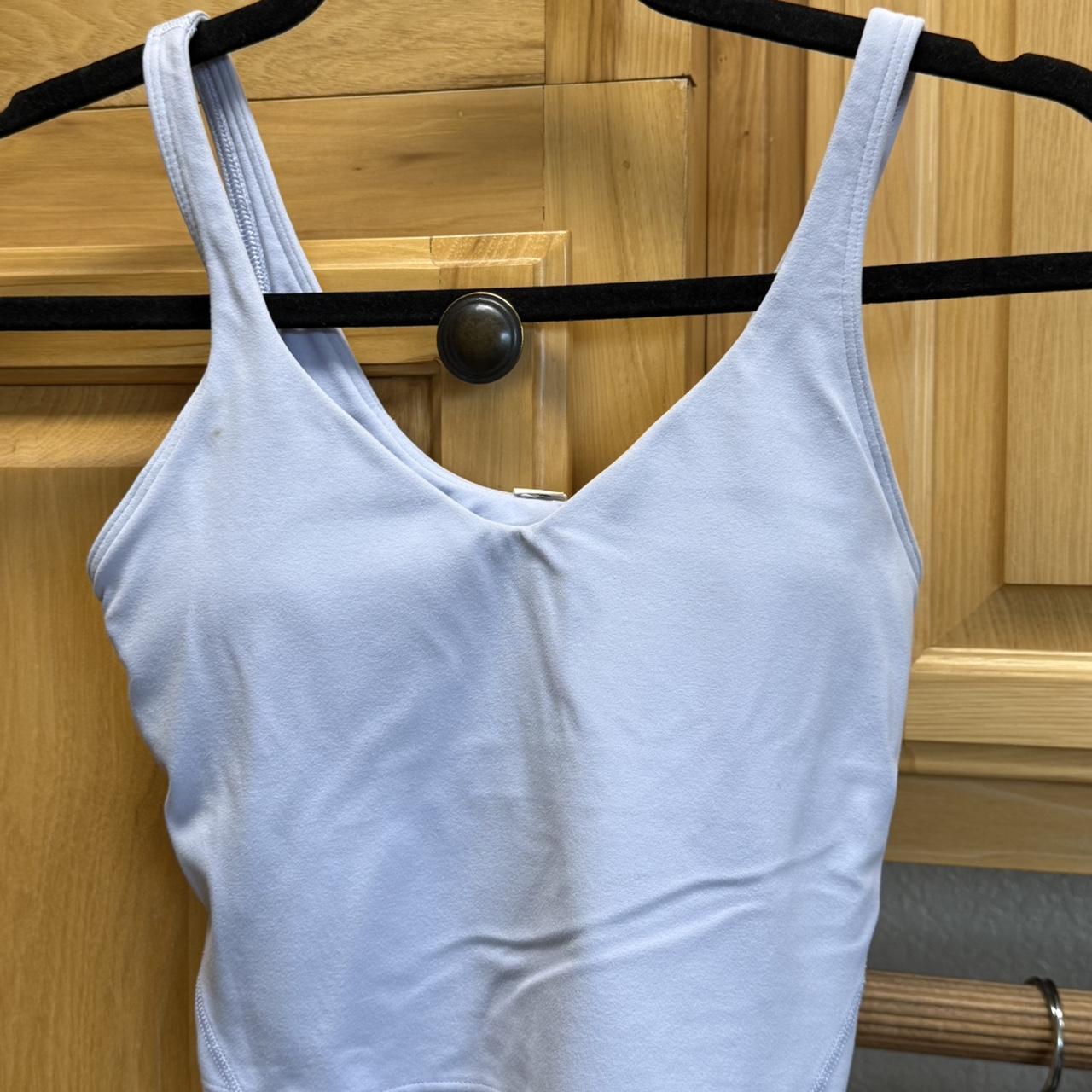Lululemon light purple align tank, padding included,... | Depop