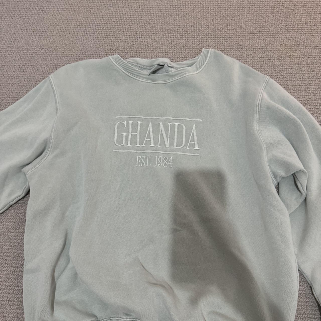 sage green ghanda jumper - Depop