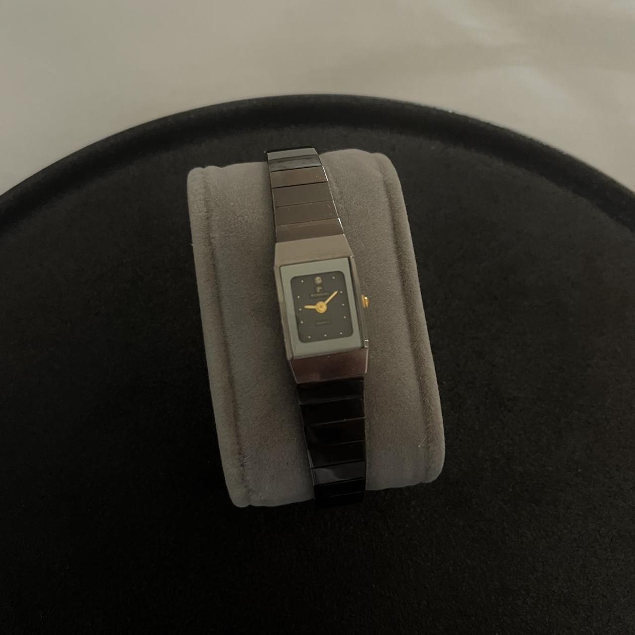 Rossini quartz square watch Stainless steel, gold... - Depop