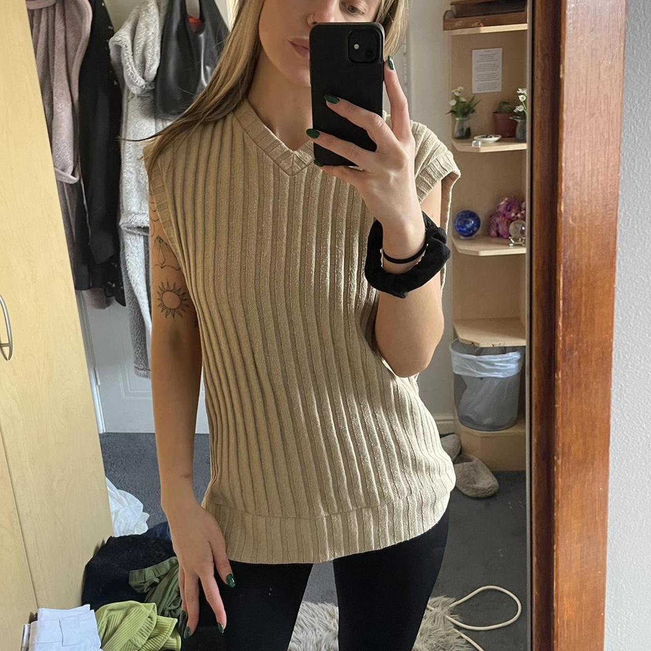 Nude/tan tunic from Asos, size small, perfect... - Depop