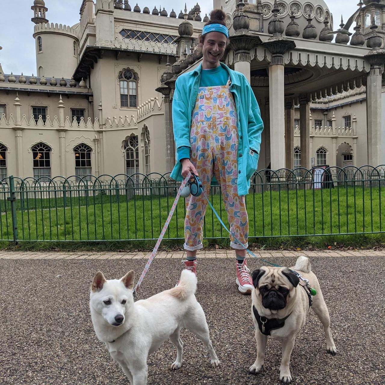 Rare Lucy & Yak Sloth Dungarees Size Small... | Depop